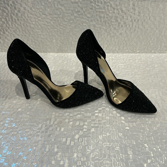 Coach | Shoes | Coach Camille Black Rhinestone Heels Never Worn | Poshmark